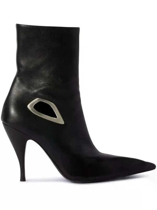 Off-White Crescent Ankle Boots