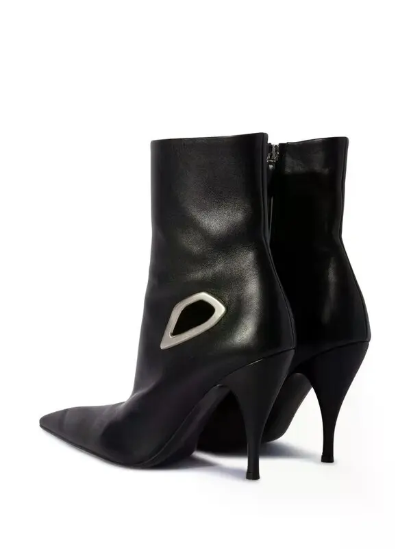 Off-White Crescent Ankle Boots