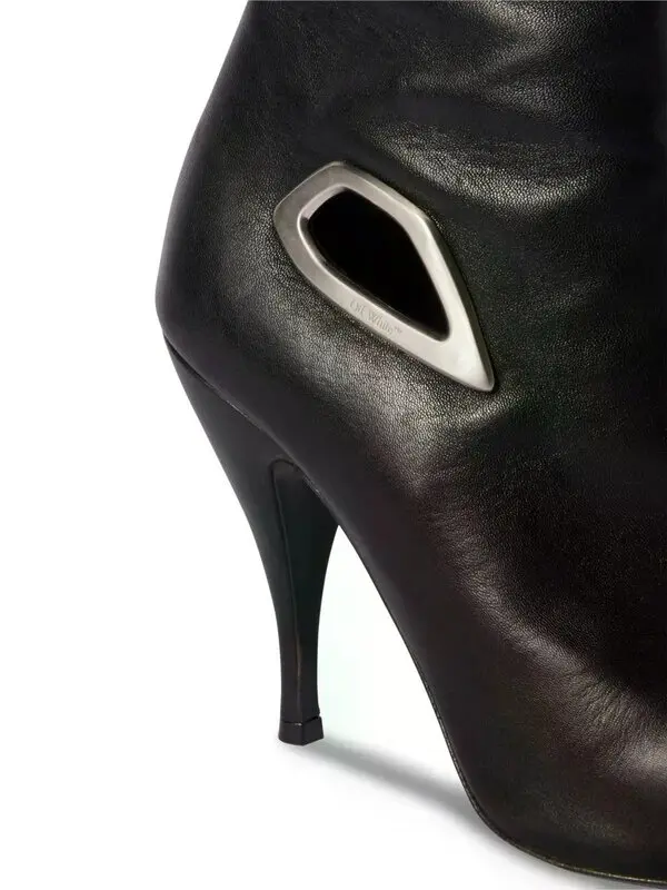 Off-White Crescent Ankle Boots