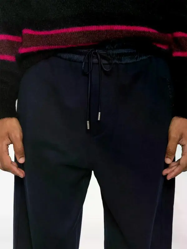 Saint Laurent Logo-embroidered Track Pants - Blue