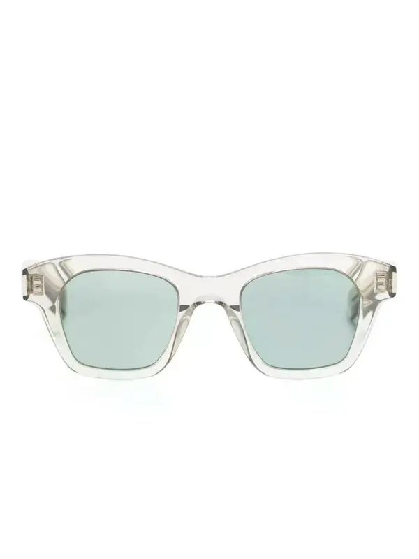 Saint Laurent 592 Square-frame Tinted-lenses Sunglasses - Neutrals