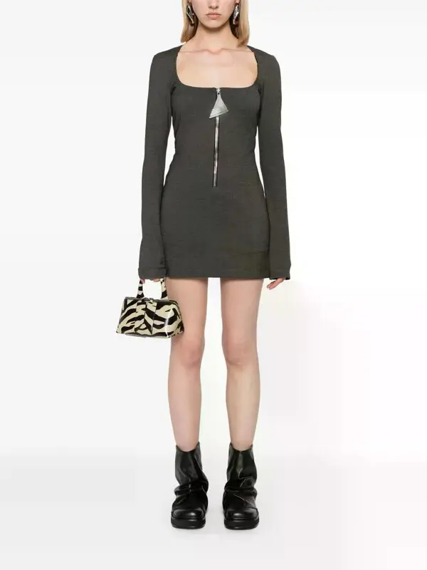 Attico Mélange-effect Mini Dress