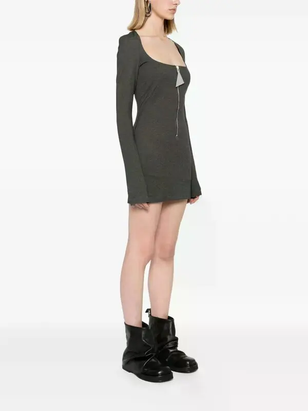 Attico Mélange-effect Mini Dress