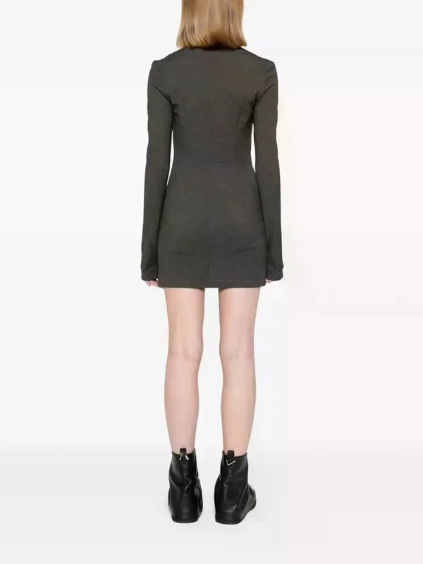 Attico Mélange-effect Mini Dress