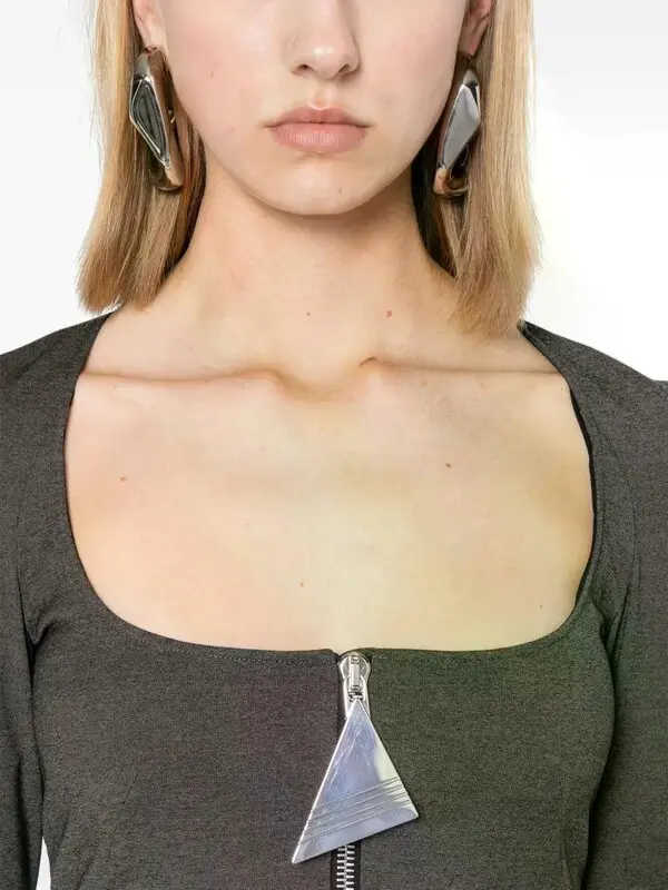 Attico Mélange-effect Mini Dress