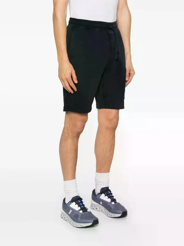 Stone Island Logo Patch Cargo Shorts - Blue