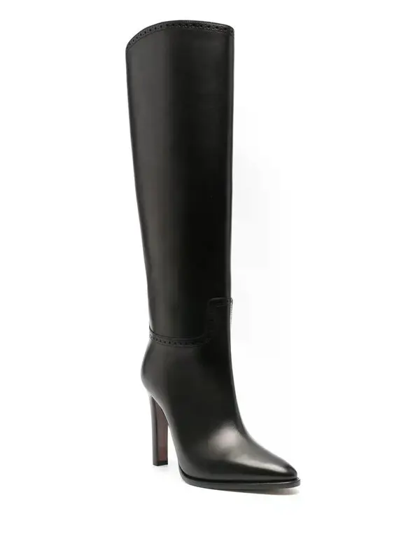 Ralph Lauren Brently 100mm Knee-high Leather Boots