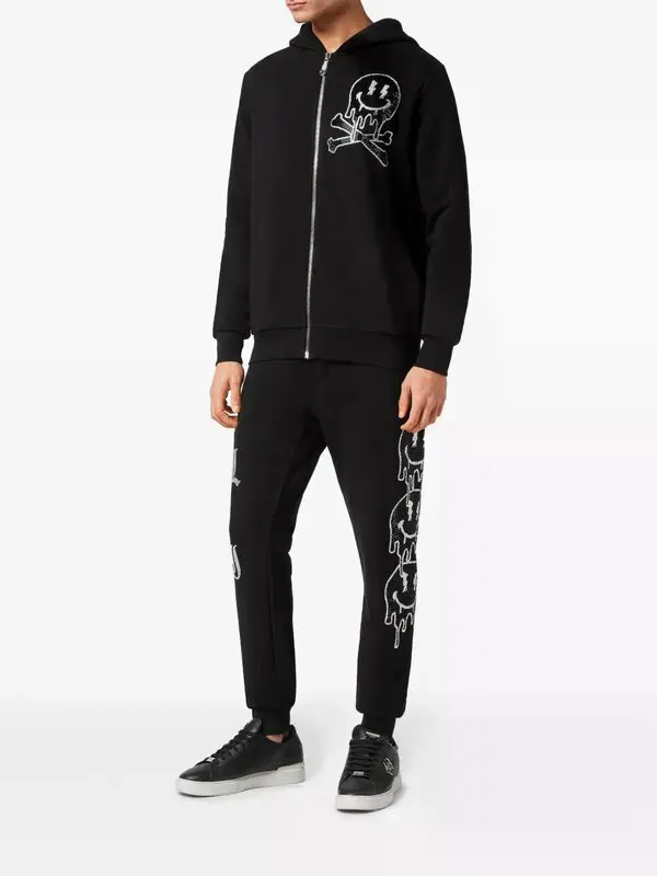 Philipp Plein Skeleton Cotton-blend Jogging Set