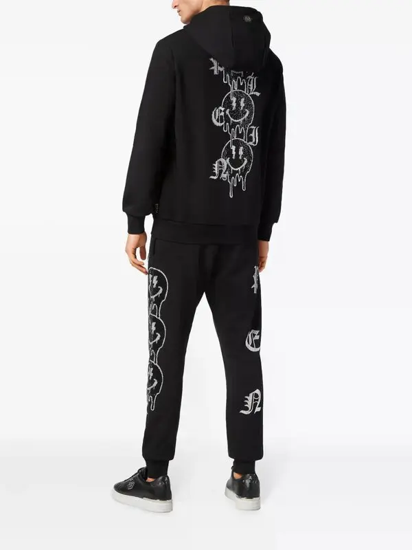 Philipp Plein Skeleton Cotton-blend Jogging Set