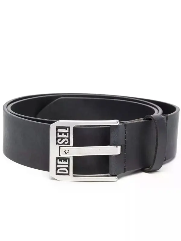 DIESEL® Bluestar Ii Leather Belt - Black