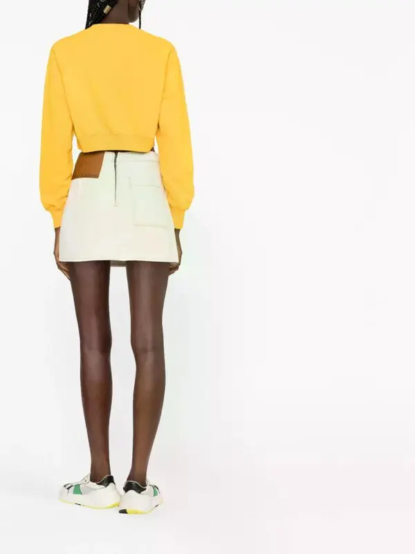 Palm Angels Bull Denim Miniskirt