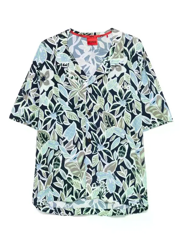 Hugo All-over Print Shirt - Blue