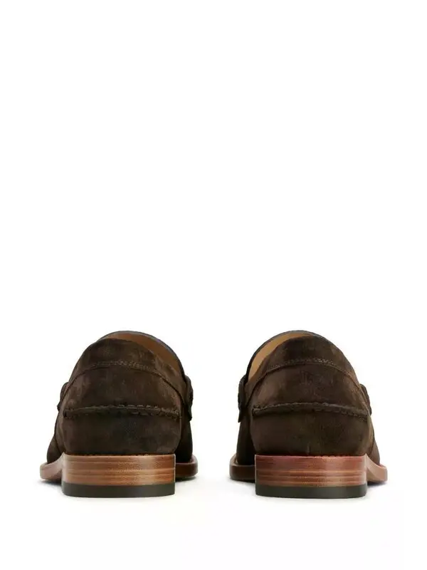 TOD'S Logo-debossed Suede Loafers