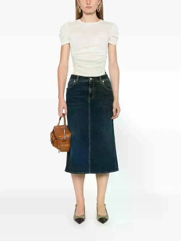 Pinko Ruched-detailing T-shirt