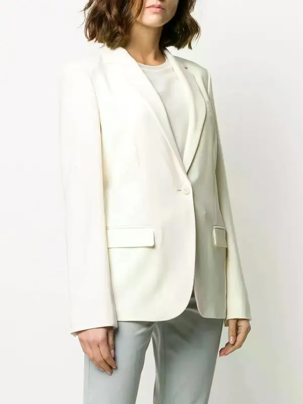 Theory Tailored Crepe Blazer - Neutrals