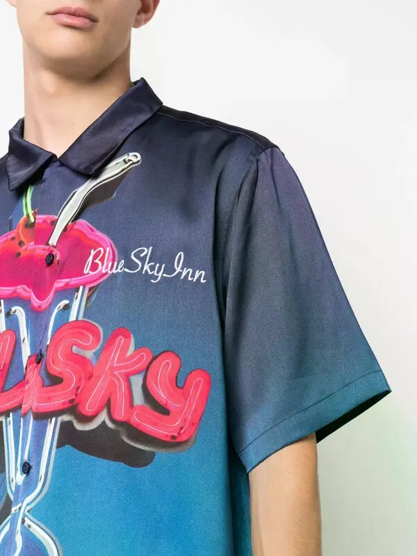 BLUE SKY INN Logo-print Short-sleeved Shirt