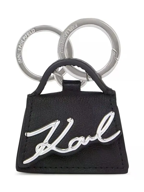 Karl Lagerfeld K/signature Bag Keychain - Black