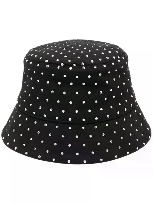 Ruslan Baginskiy Crystal-embellished Bucket Hat - Black