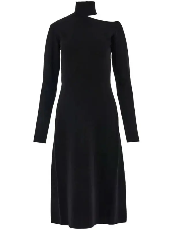 FERRAGAMO Cut-out Knitted Midi Dress