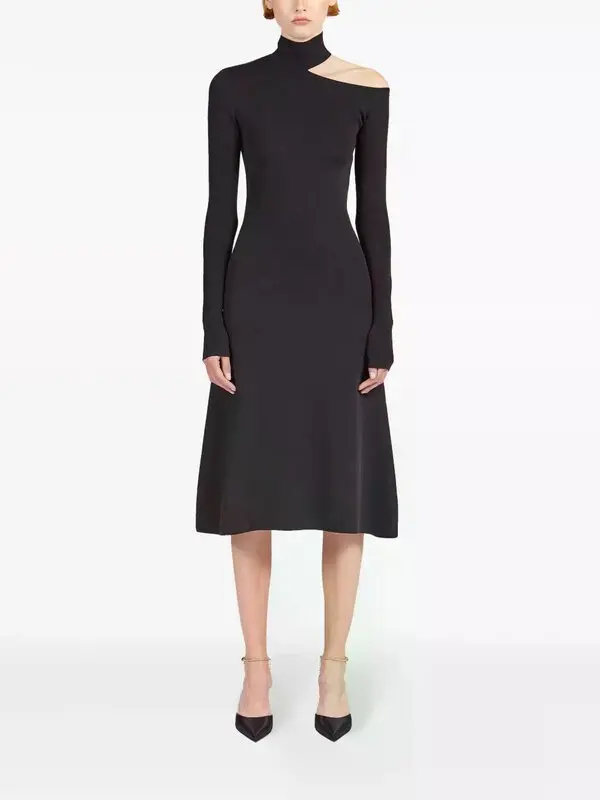 FERRAGAMO Cut-out Knitted Midi Dress