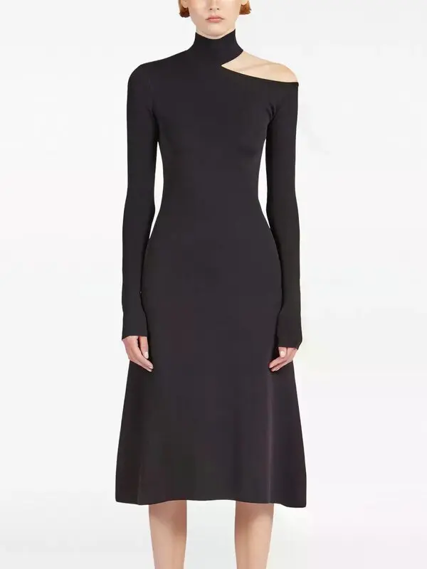 FERRAGAMO Cut-out Knitted Midi Dress
