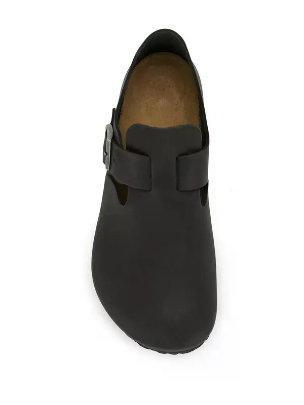 BIRKENSTOCK London Buckled Slippers - Black
