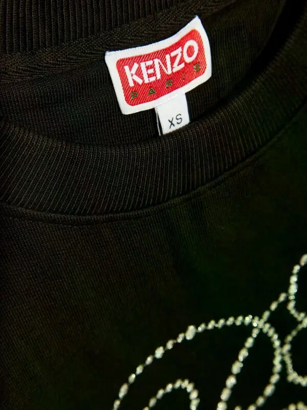 Kenzo Rhinestone Logo Crewneck Sweatshirt