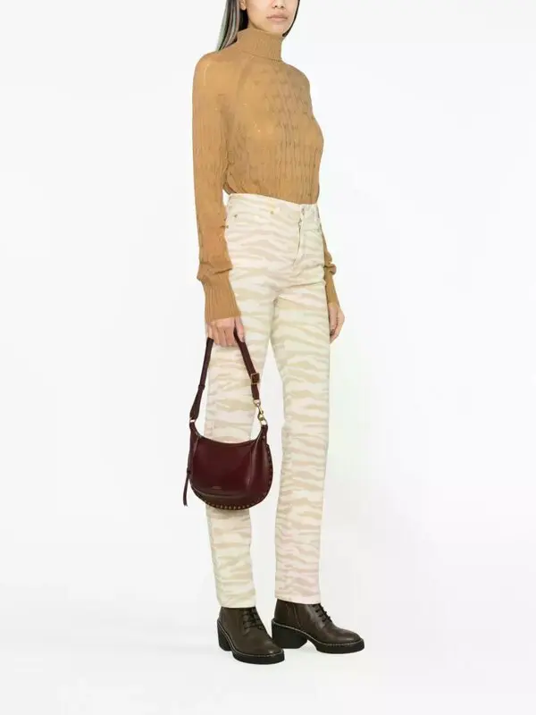 Etro Cable-knit Roll-neck Jumper