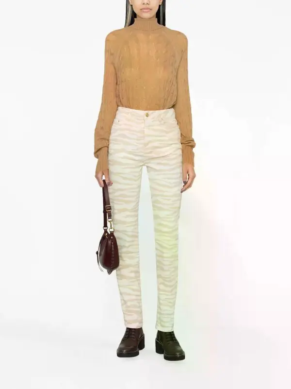 Etro Cable-knit Roll-neck Jumper