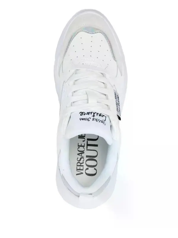 Versace Logo-patch Perforated Sneakers