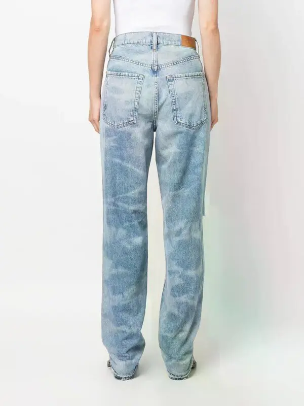 Cotton Citizen Kate Straight-leg Ripped Jeans