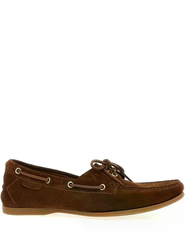 TOM FORD Robin Suede Boat Shoes - Brown