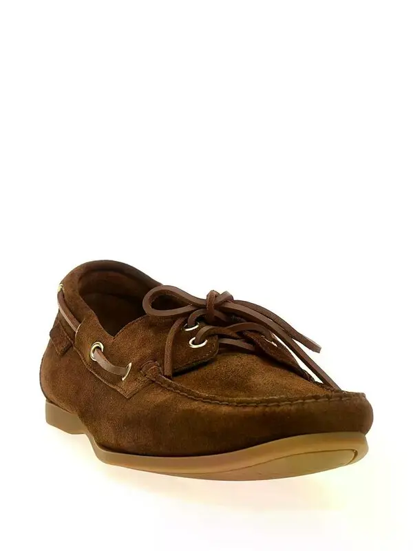 TOM FORD Robin Suede Boat Shoes - Brown