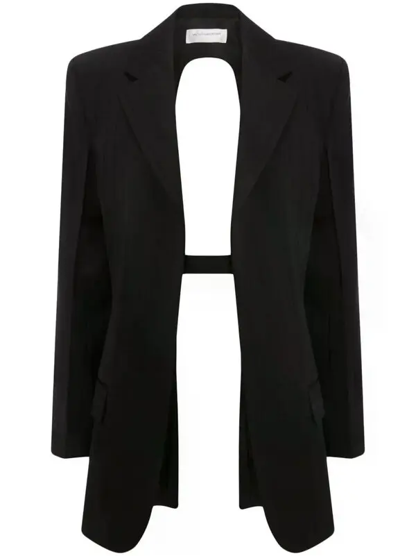 Victoria Beckham Open-back Single-breasted Blazer