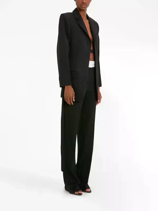 Victoria Beckham Open-back Single-breasted Blazer