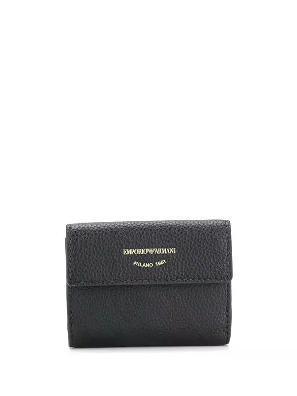 Emporio Armani Logo Stamp Purse - Black