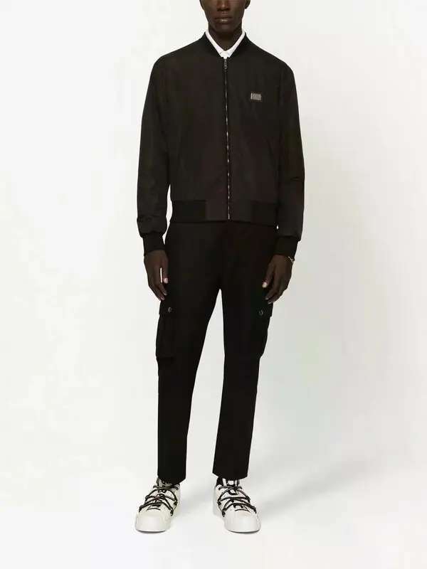 Dolce & Gabbana Logo-tag Track Jacket - Black