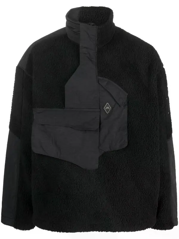 A-COLD-WALL* Bonded Axis Panelled Fleece Jacket - Black