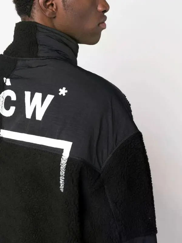 A-COLD-WALL* Bonded Axis Panelled Fleece Jacket - Black