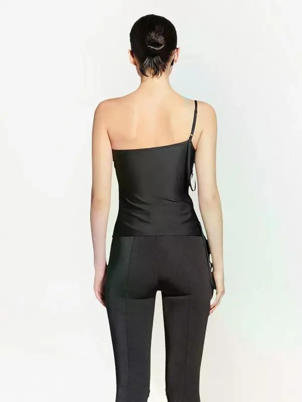 Balenciaga Asymmetric Strap-detail Tank Top