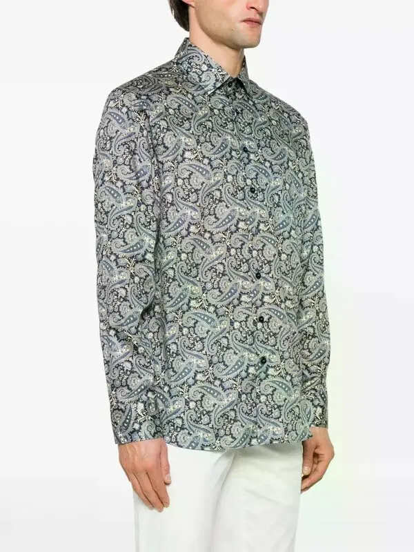 Etro Paisley-print Shirt - Blue