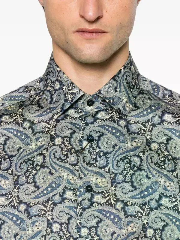 Etro Paisley-print Shirt - Blue
