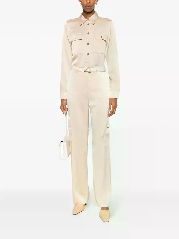 Michael Kors Straight-leg Satin-finish Trousers