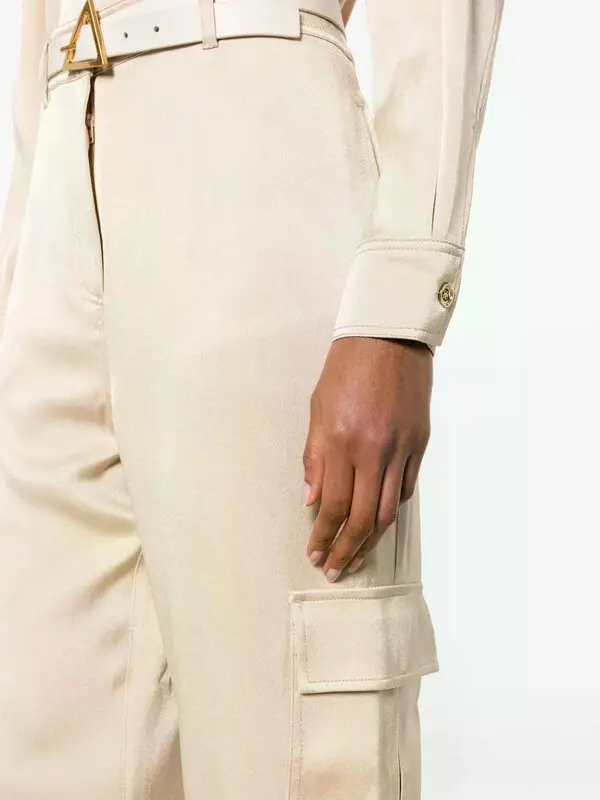 Michael Kors Straight-leg Satin-finish Trousers