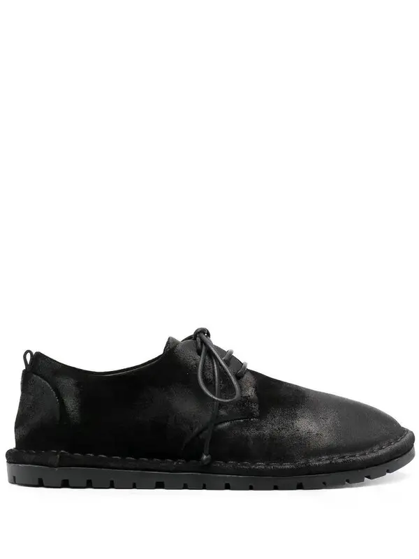 Marsèll Sancrispa Alta Suede Derby Shoes - Black