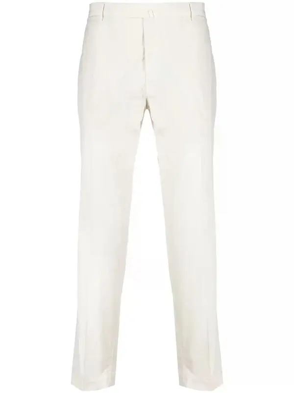 DELL'OGLIO Slim-cut Chino Trousers - Neutrals