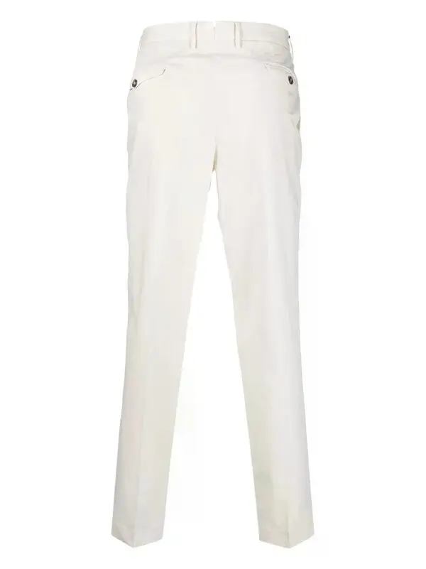 DELL'OGLIO Slim-cut Chino Trousers - Neutrals