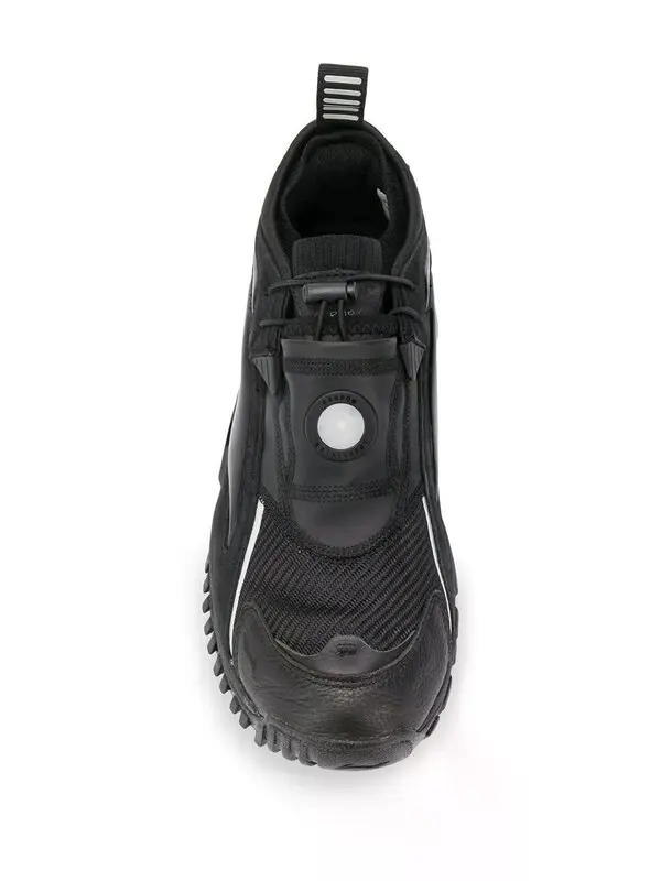 Random Identities Contrast Panel Toggle Sneakers - Black