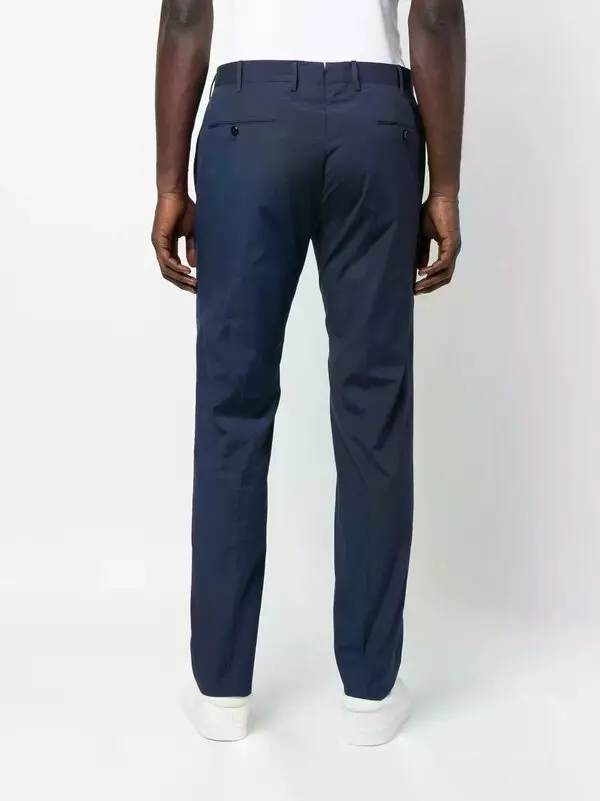 PT TORINO Straight-leg Tailored Trousers - Blue