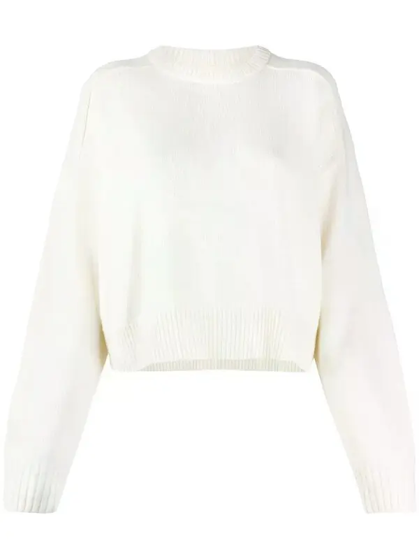 Loulou De Saison Cropped Knit Jumper - Neutrals
